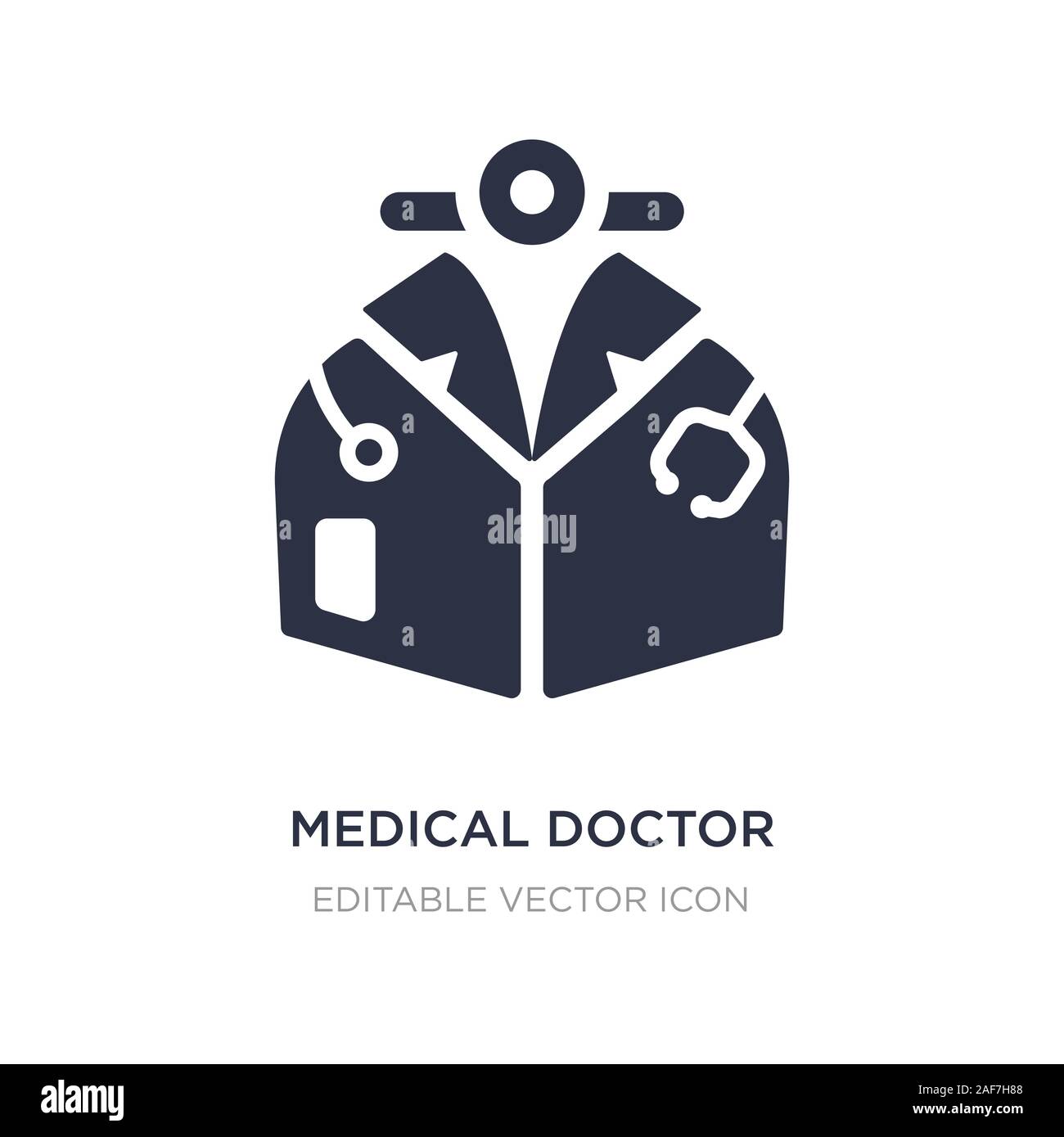 medical doctor specialist icon on white background. Simple element ...