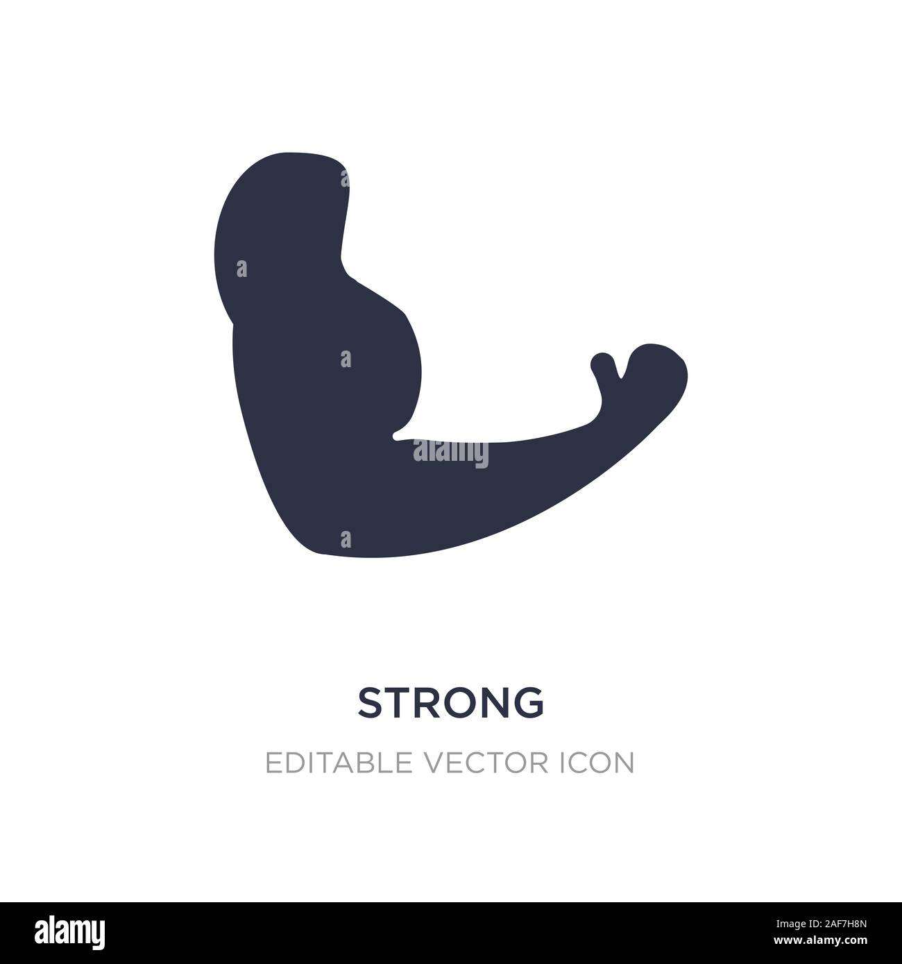 strong icon on white background. Simple element illustration from ...