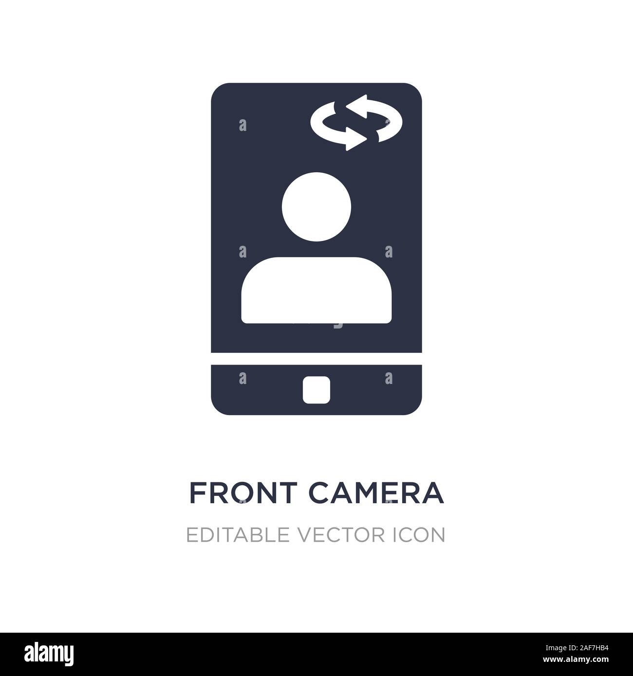 front camera icon on white background. Simple element illustration from ...
