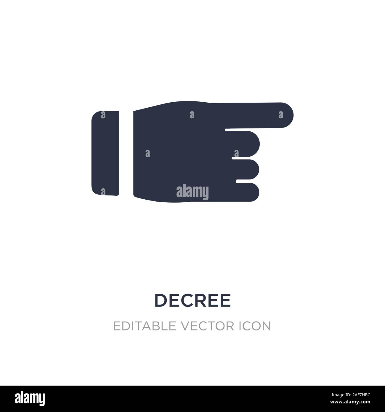 decree icon on white background. Simple element illustration from ...
