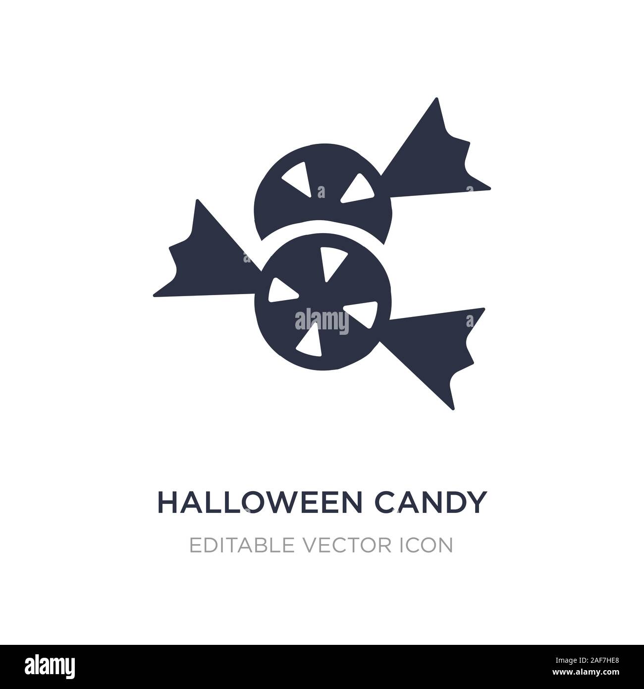 halloween candy icon on white background. Simple element illustration ...