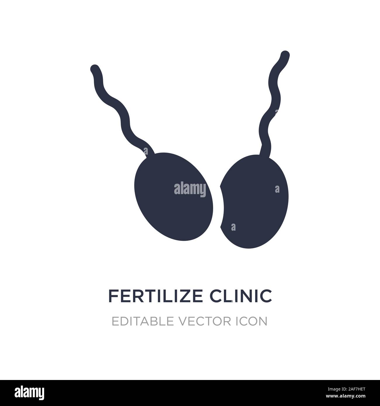 fertilize clinic icon on white background. Simple element illustration ...