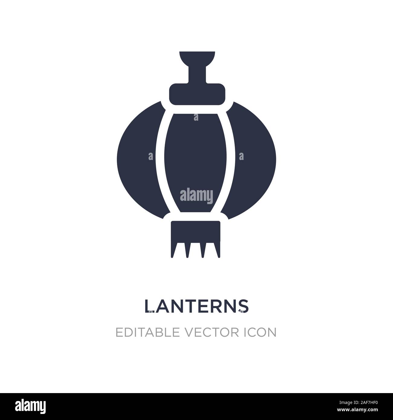 lanterns icon on white background. Simple element illustration from ...