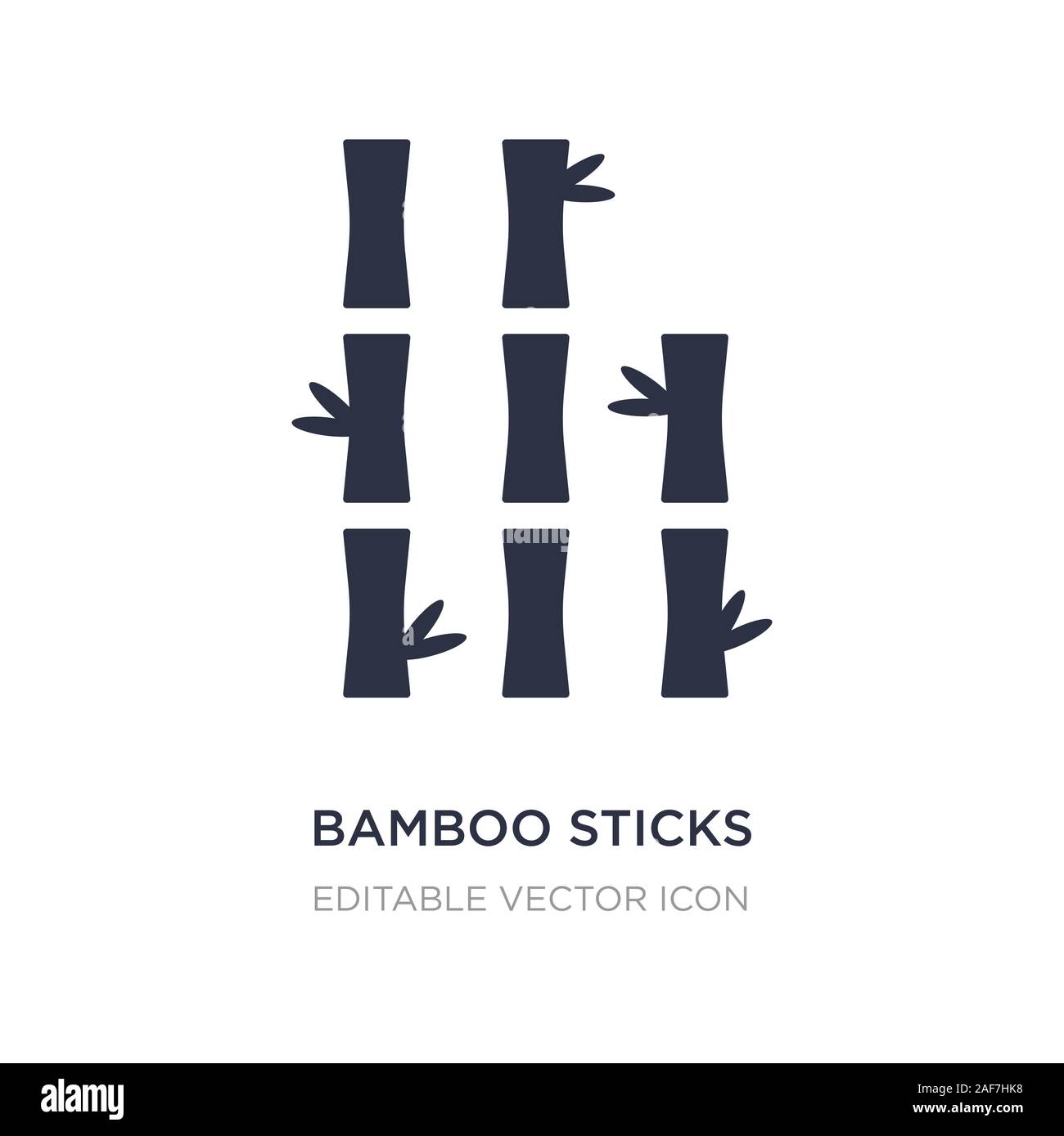 bamboo sticks icon on white background. Simple element illustration ...