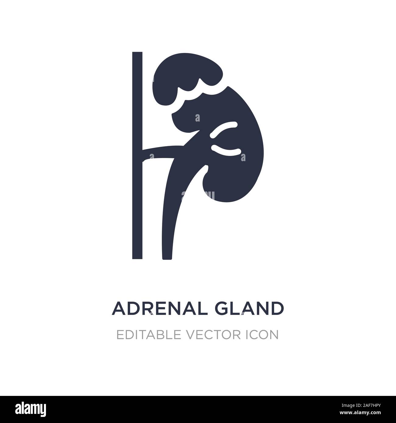 adrenal gland icon on white background. Simple element illustration ...