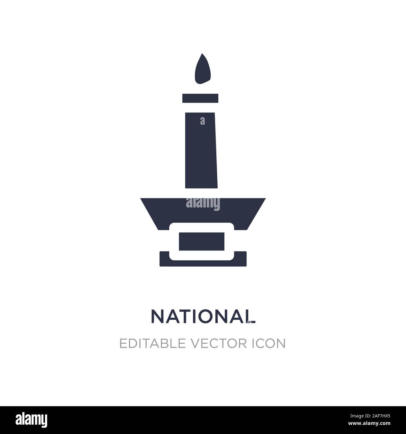 national monument monas icon on white background. Simple element ...