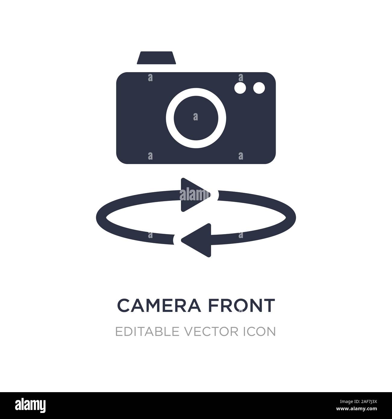 camera front icon on white background. Simple element illustration from ...