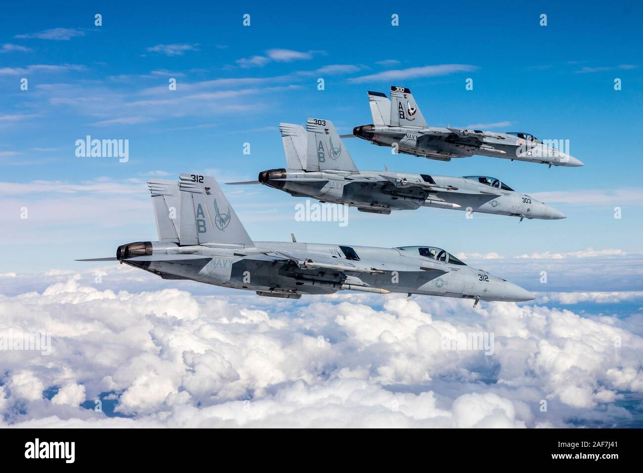 U.S. Navy F/A-18E Super Hornet fight aircraft with Strike Fighter ...