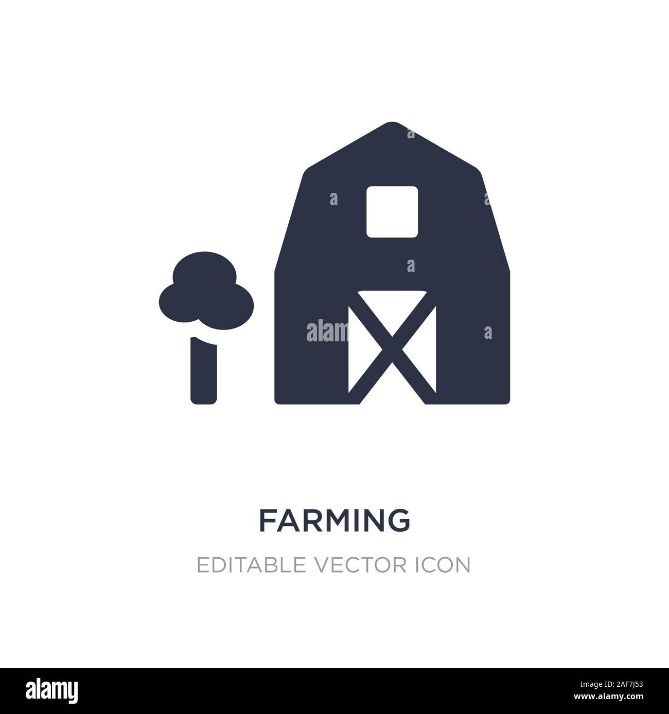 farming icon on white background. Simple element illustration from ...