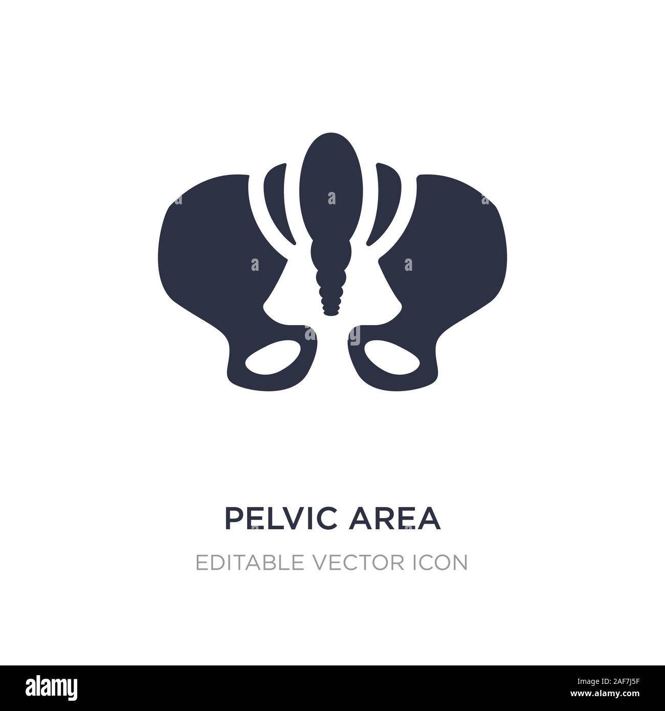 pelvic area icon on white background. Simple element illustration from ...