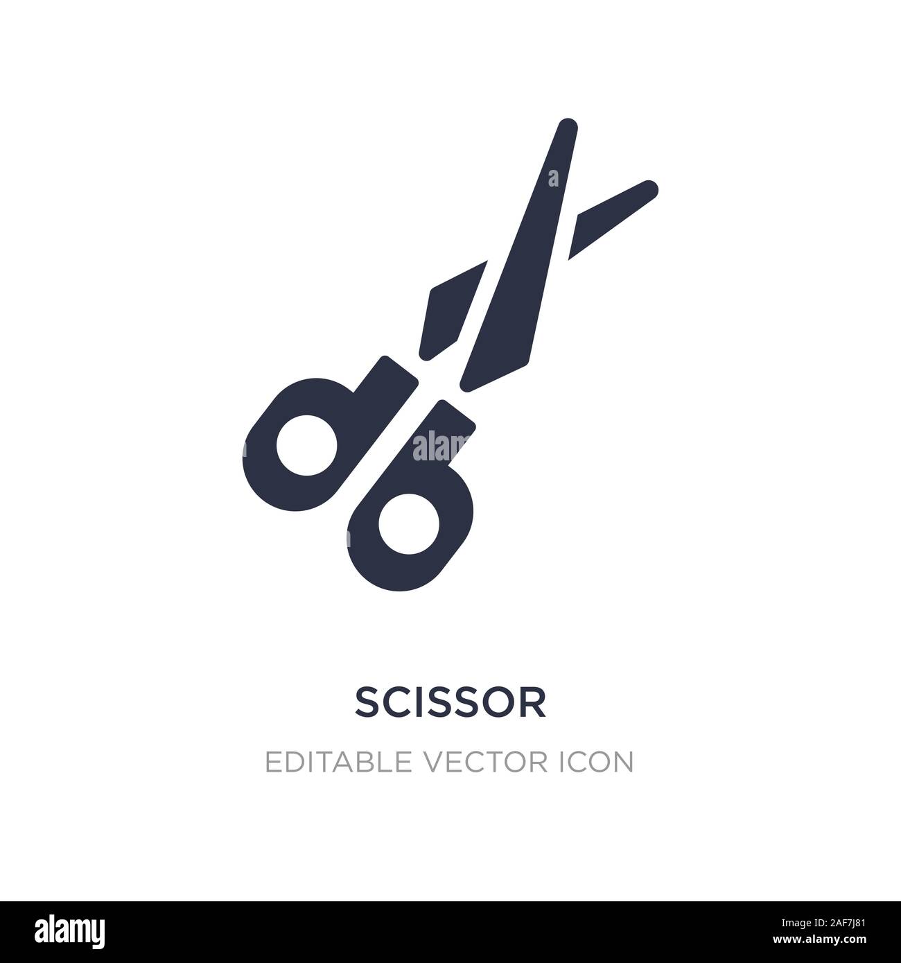 scissor icon on white background. Simple element illustration from ...
