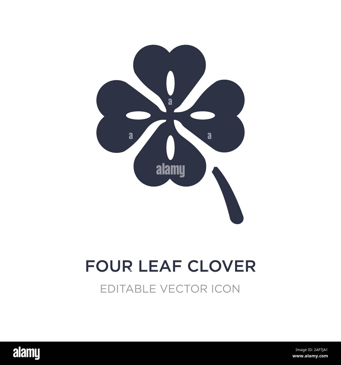 four leaf clover icon on white background. Simple element illustration ...