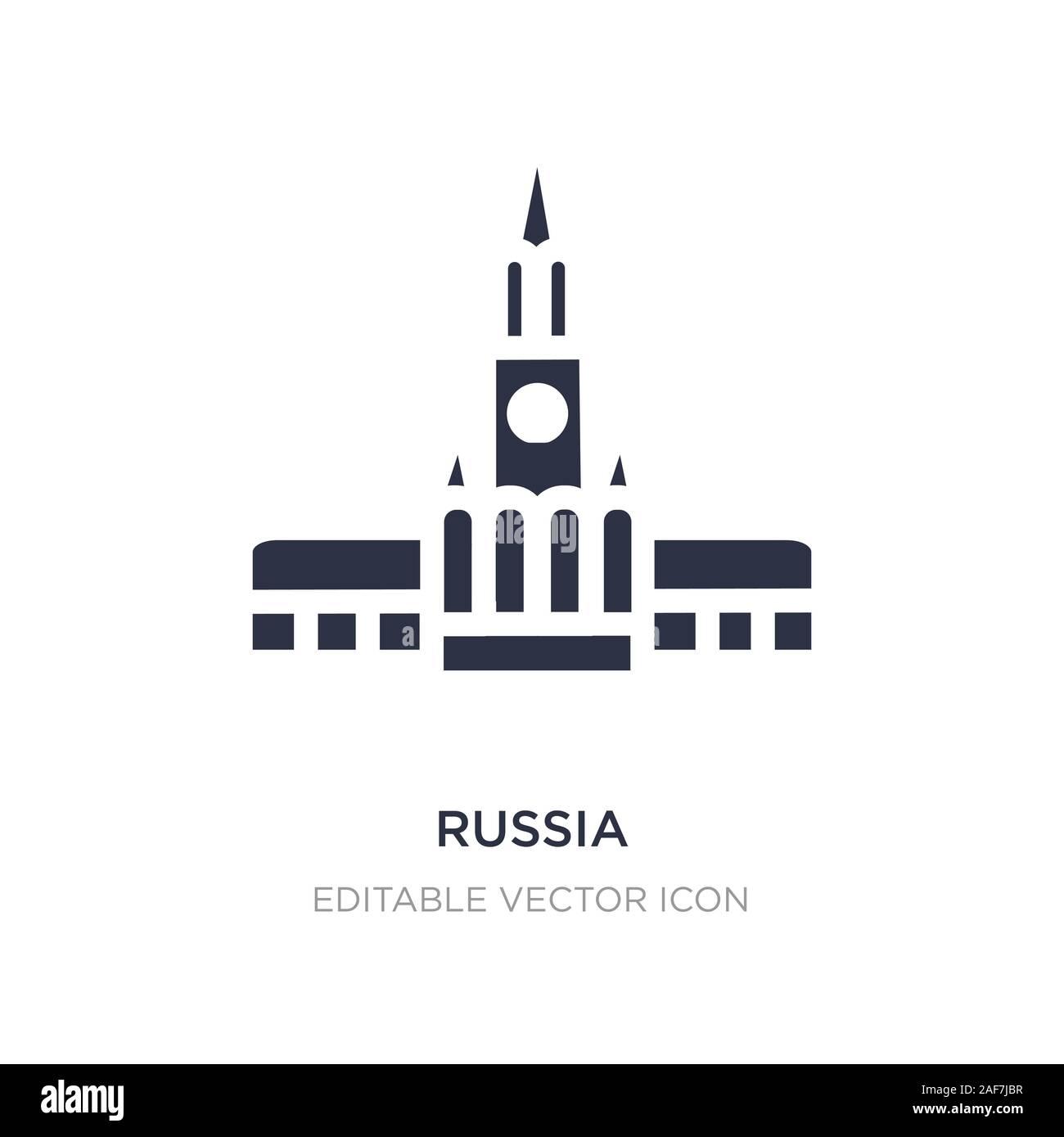 russia icon on white background. Simple element illustration from ...