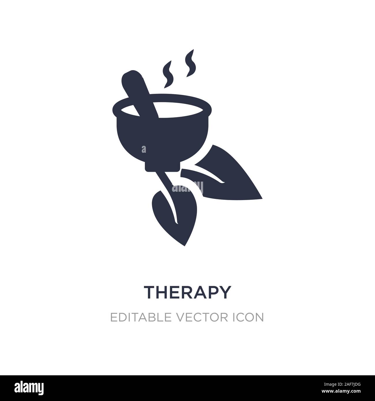therapy icon on white background. Simple element illustration from ...