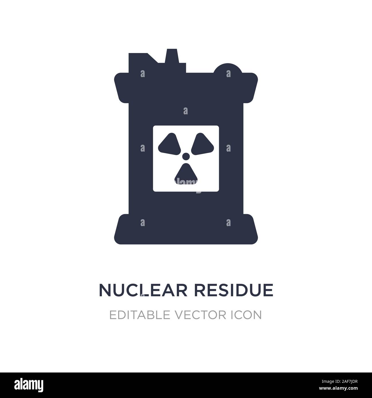 nuclear residue icon on white background. Simple element illustration ...