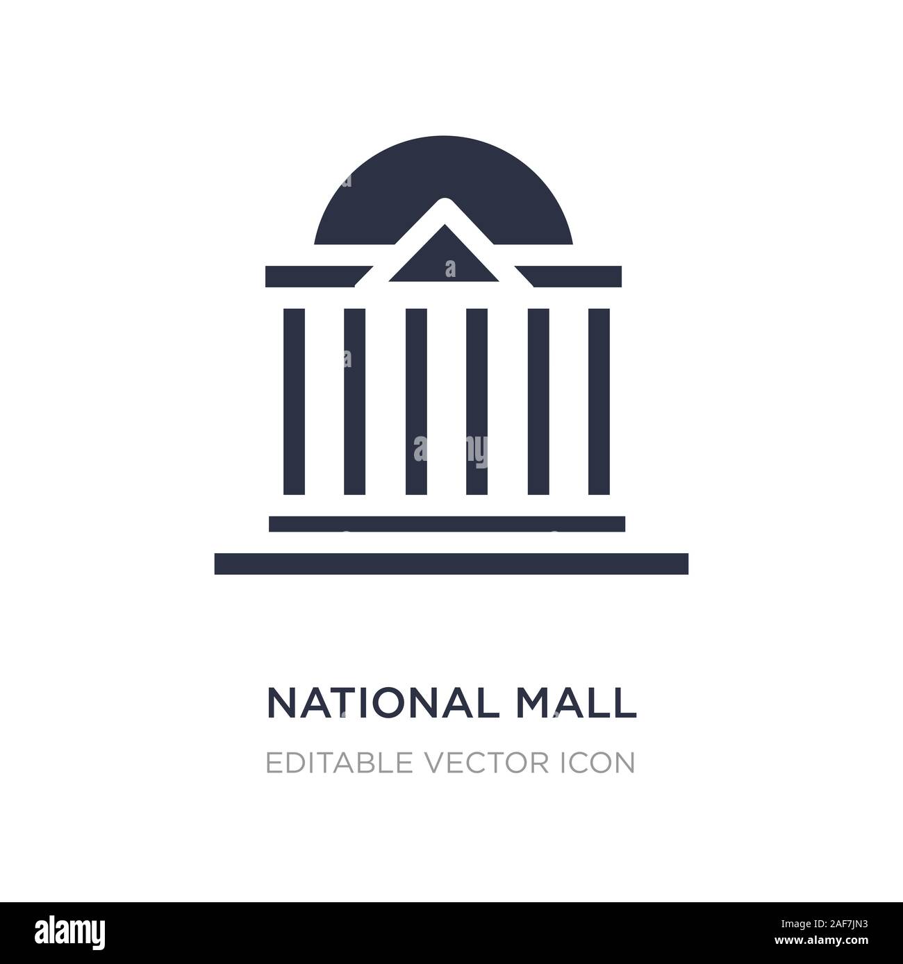 national mall icon on white background. Simple element illustration ...