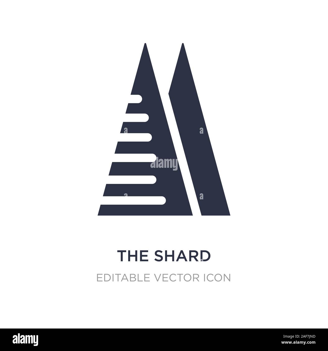 the shard icon on white background. Simple element illustration from ...
