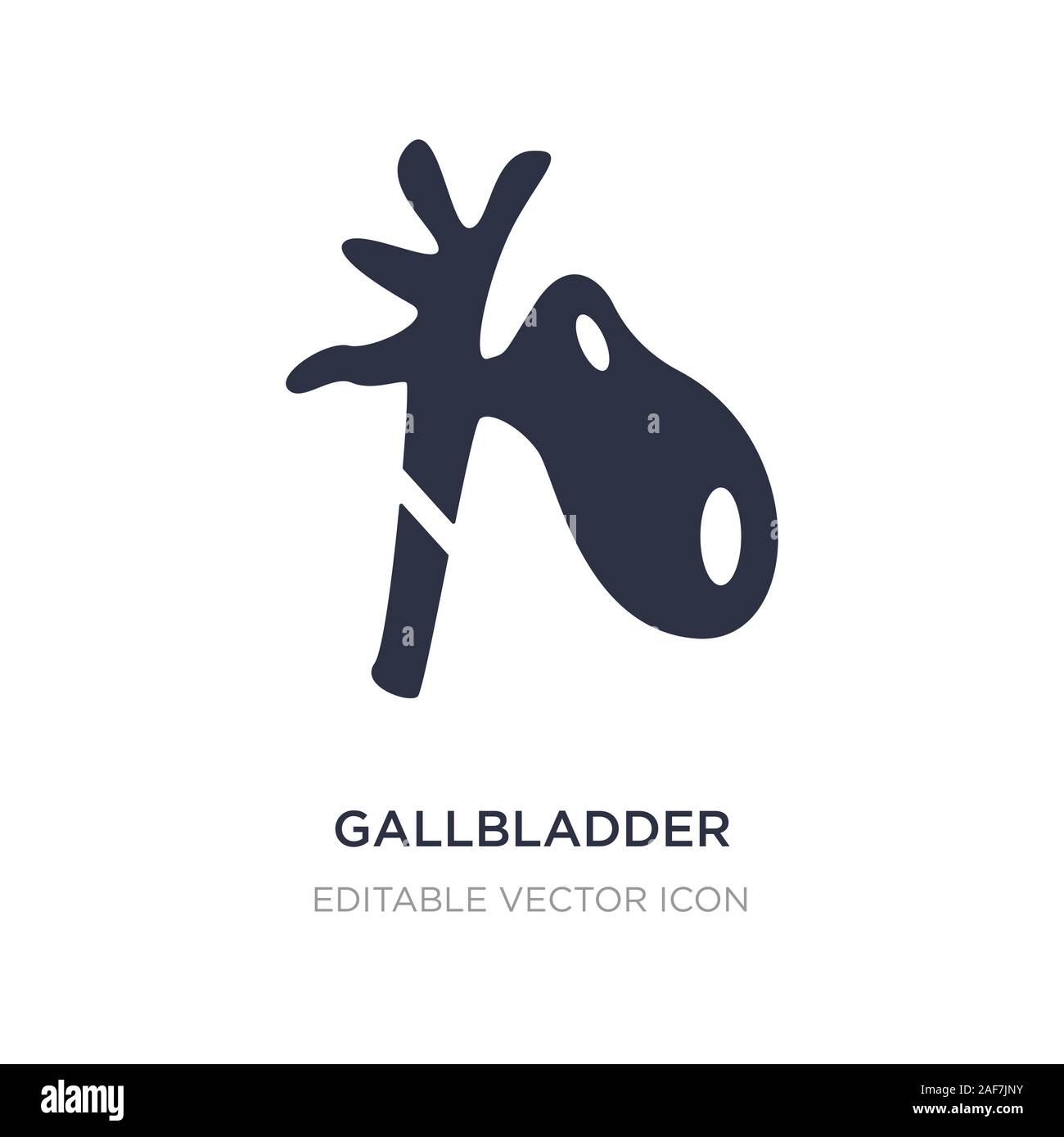 gallbladder icon on white background. Simple element illustration from ...
