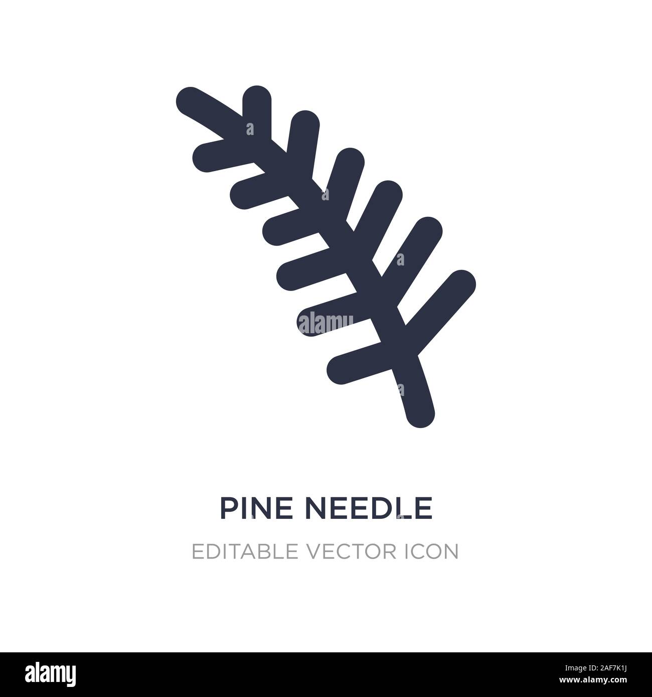 pine needle icon on white background. Simple element illustration from ...