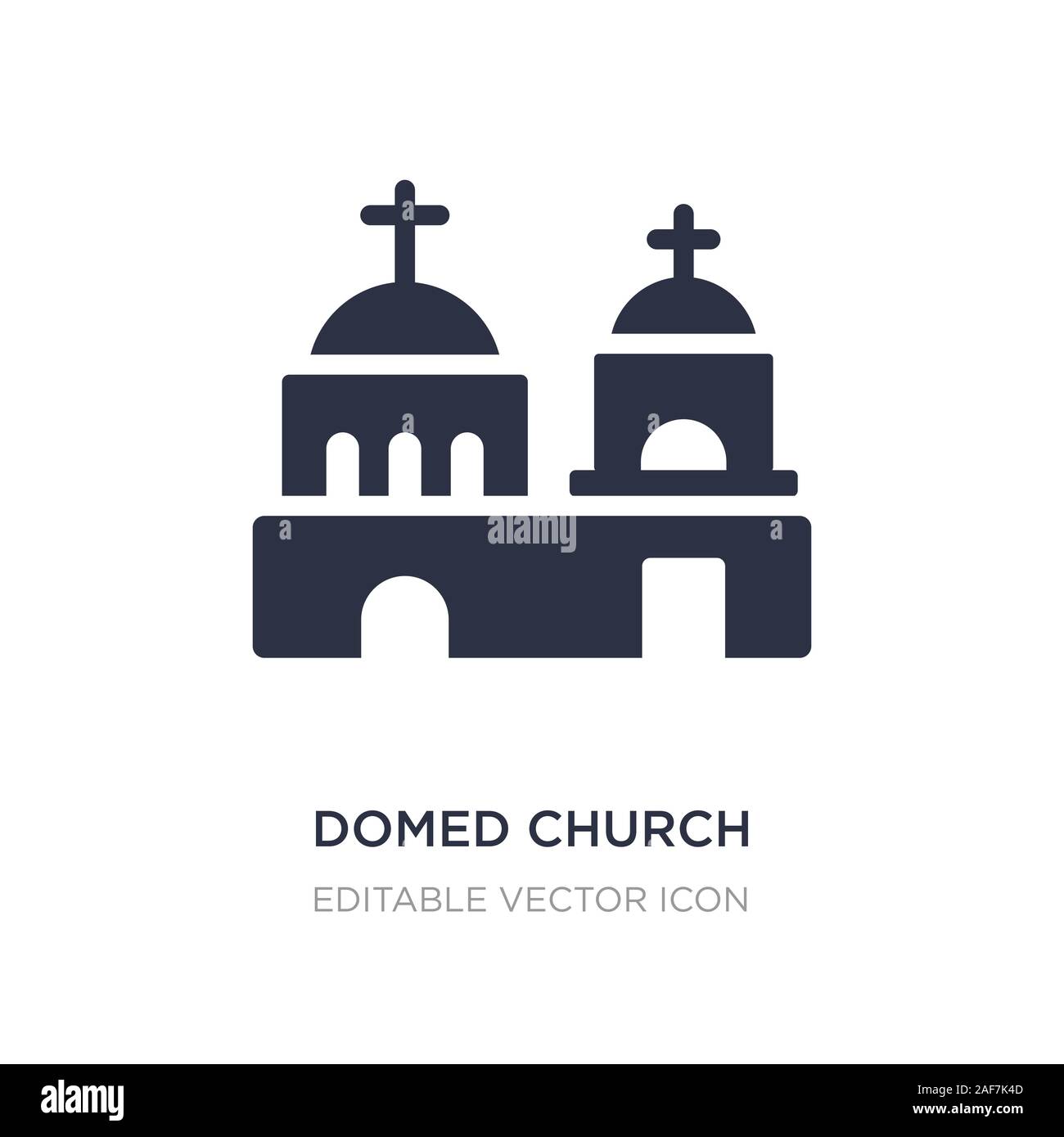 domed church icon on white background. Simple element illustration from ...