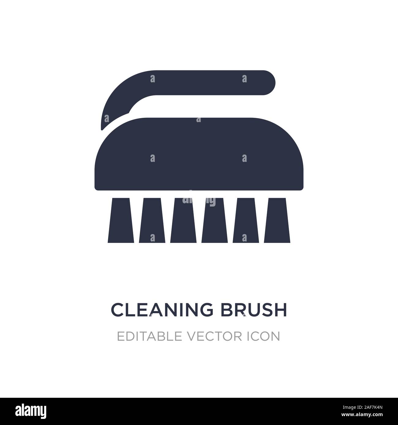 cleaning brush icon on white background. Simple element illustration ...