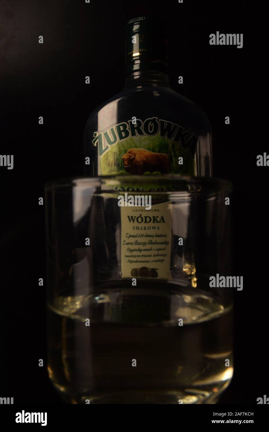 Studio Still Life Photo Shoot, Zubrowka Bison Grass Vodka, Polish ...