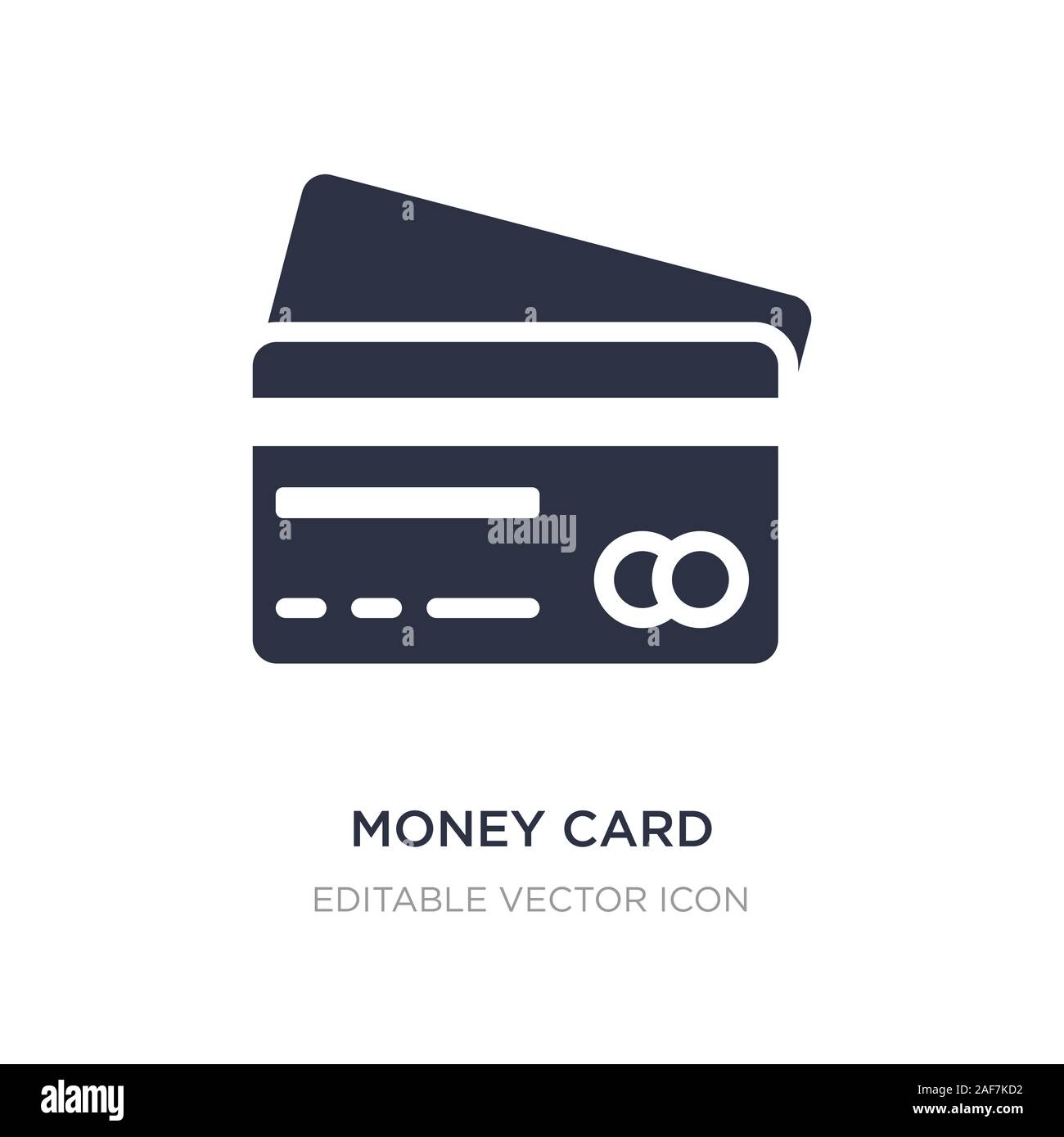 money card icon on white background. Simple element illustration from ...
