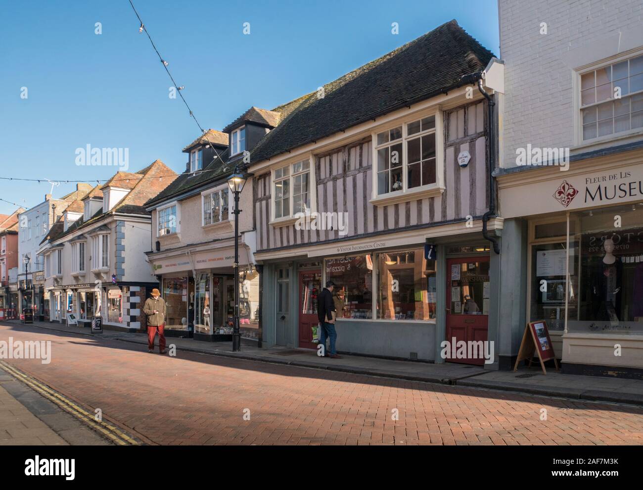 Preston Street, in the medieval market town of Faversham, Kent, UK ...