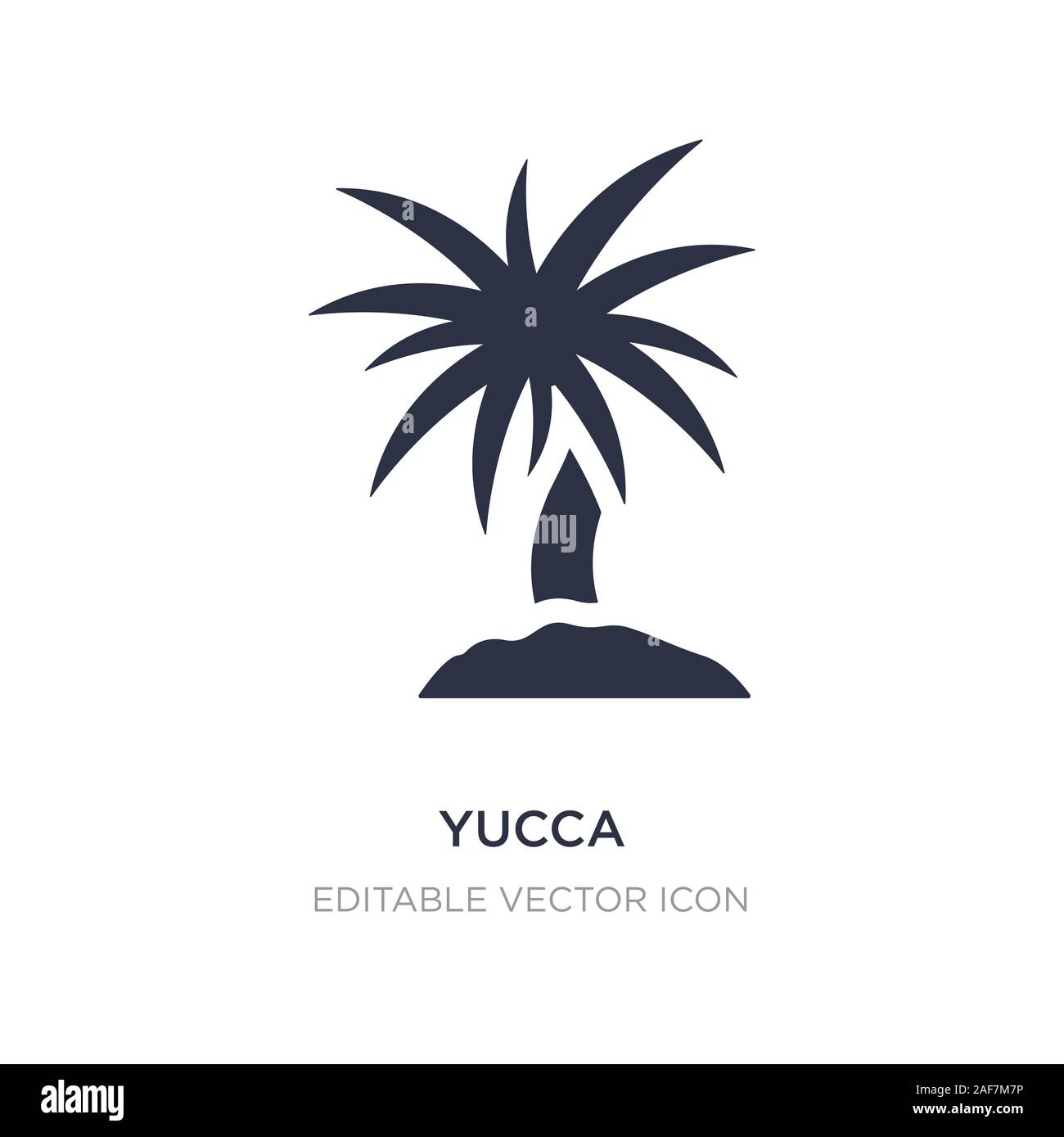 yucca icon on white background. Simple element illustration from Nature ...