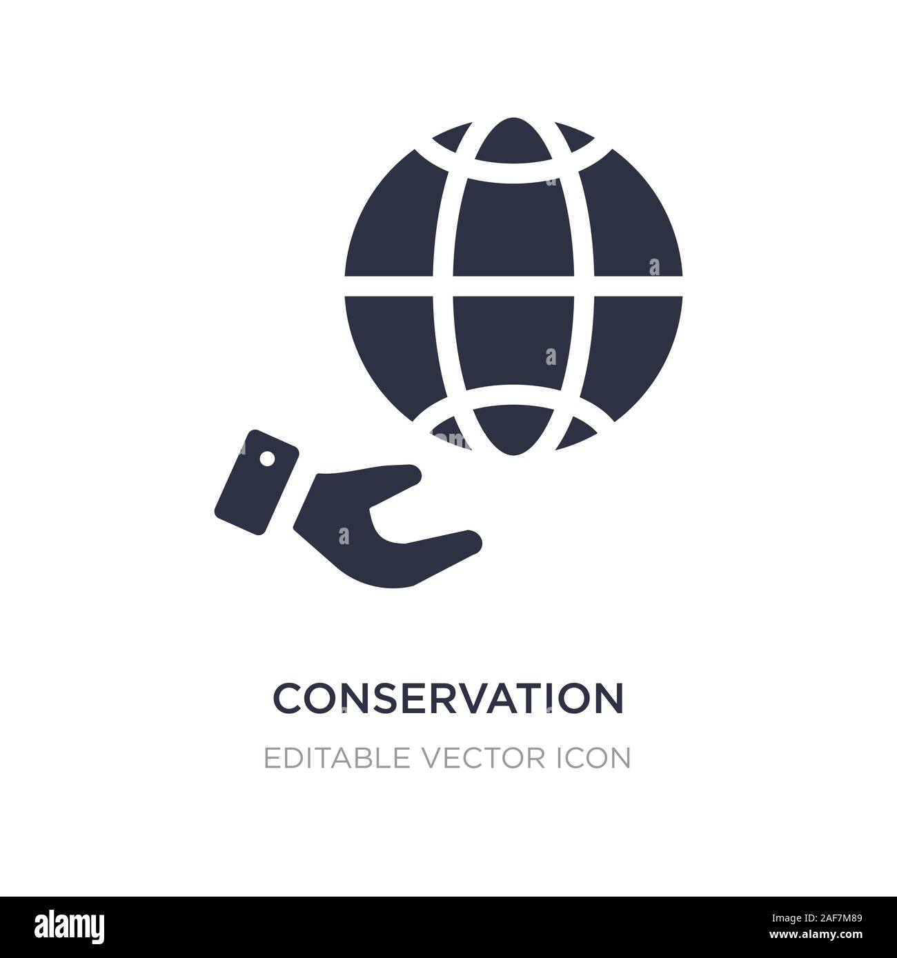 conservation icon on white background. Simple element illustration from ...