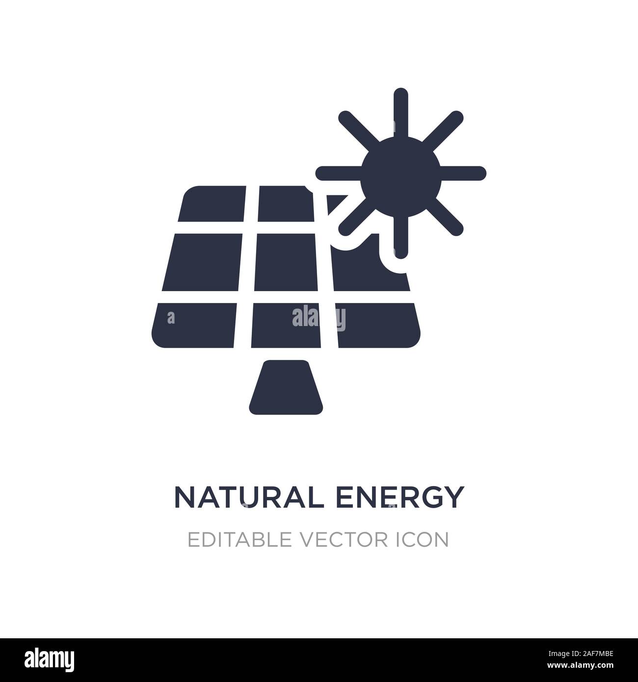 natural energy icon on white background. Simple element illustration ...