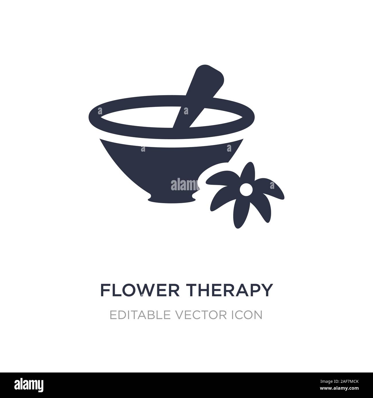 flower therapy icon on white background. Simple element illustration ...