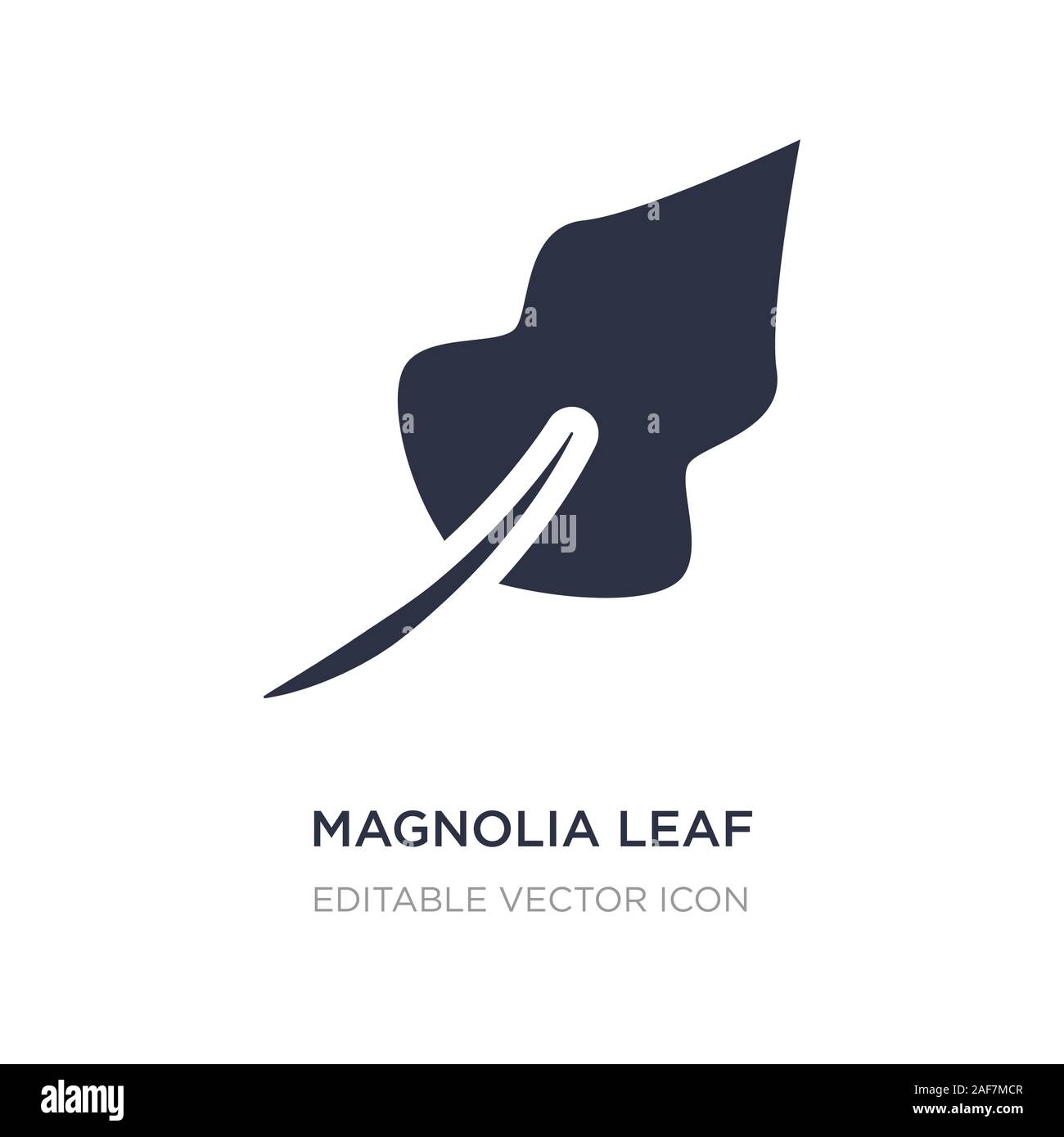 magnolia leaf icon on white background. Simple element illustration ...