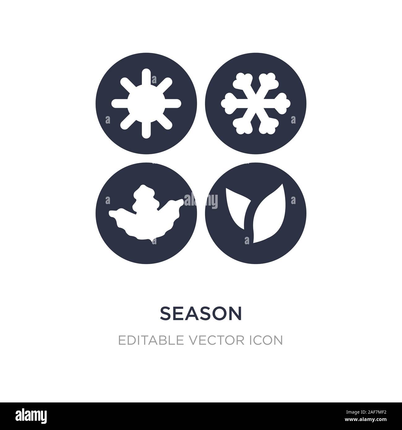 season icon on white background. Simple element illustration from ...