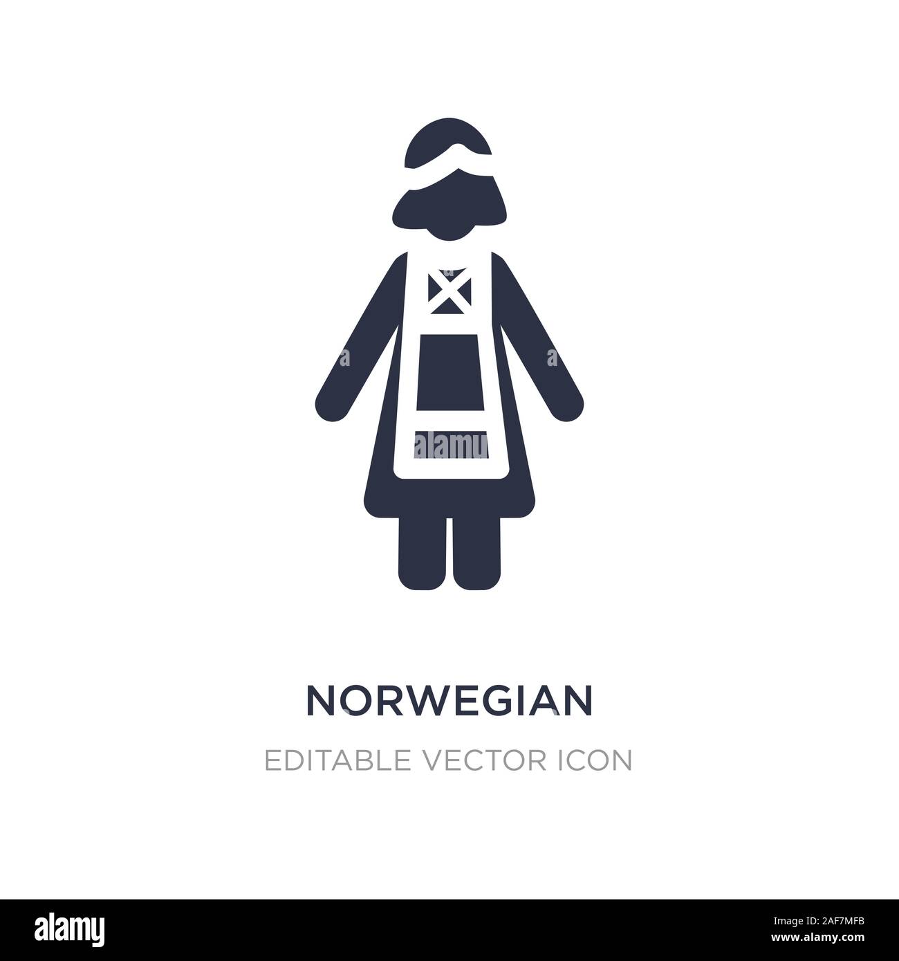 norwegian icon on white background. Simple element illustration from ...