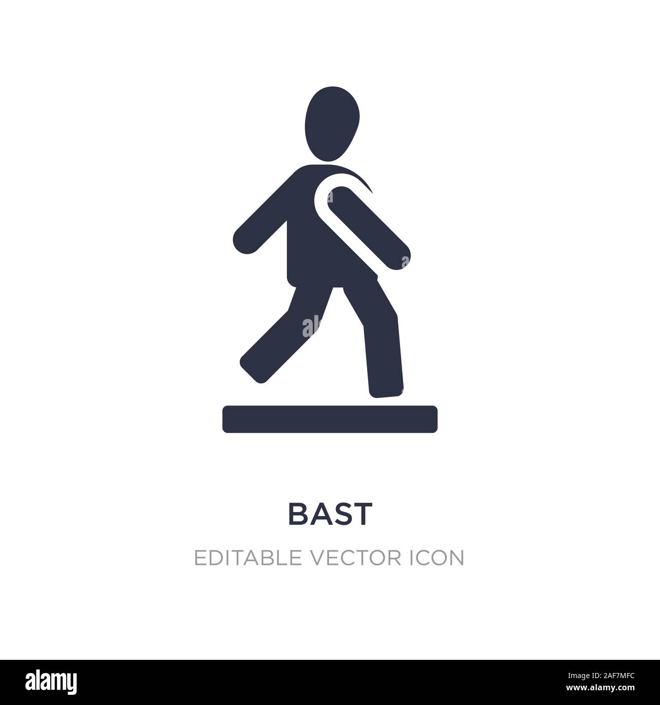 bast icon on white background. Simple element illustration from People ...