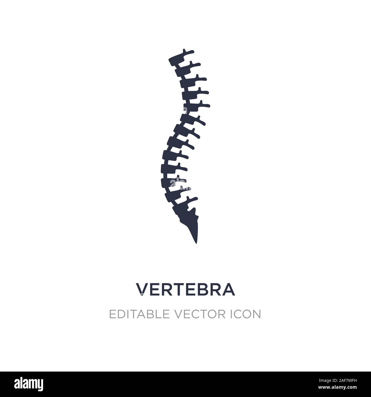 vertebra icon on white background. Simple element illustration from ...