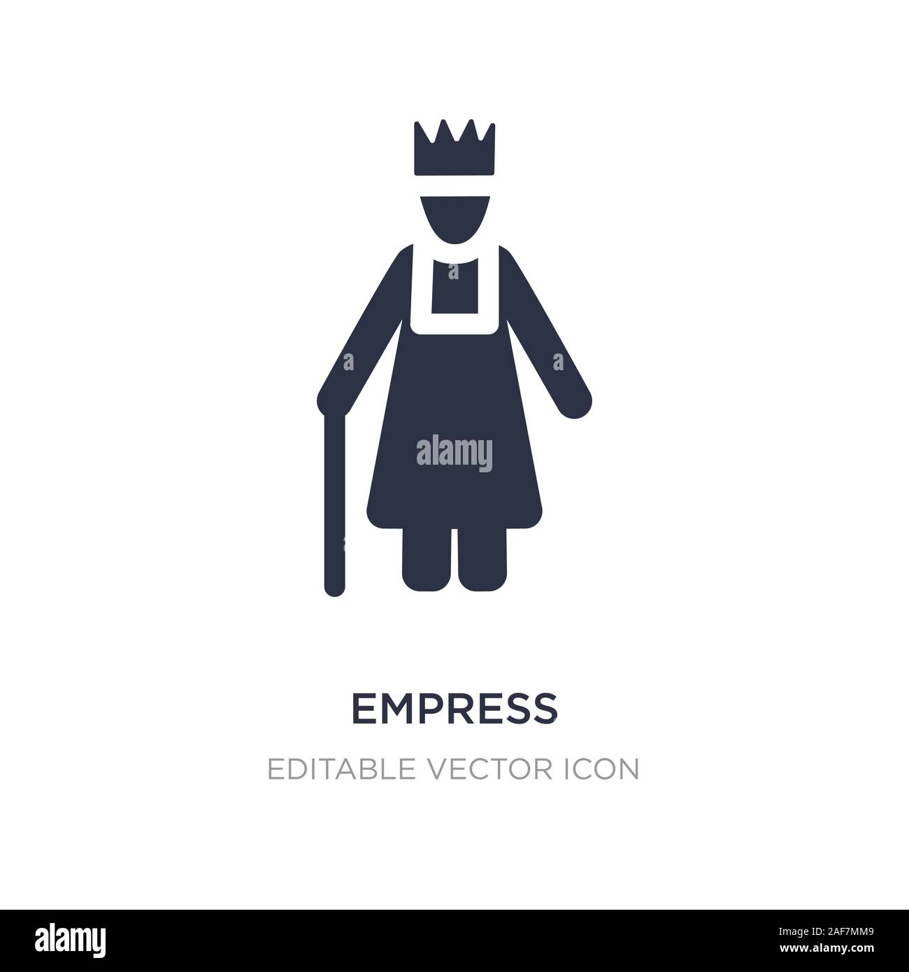 empress icon on white background. Simple element illustration from ...
