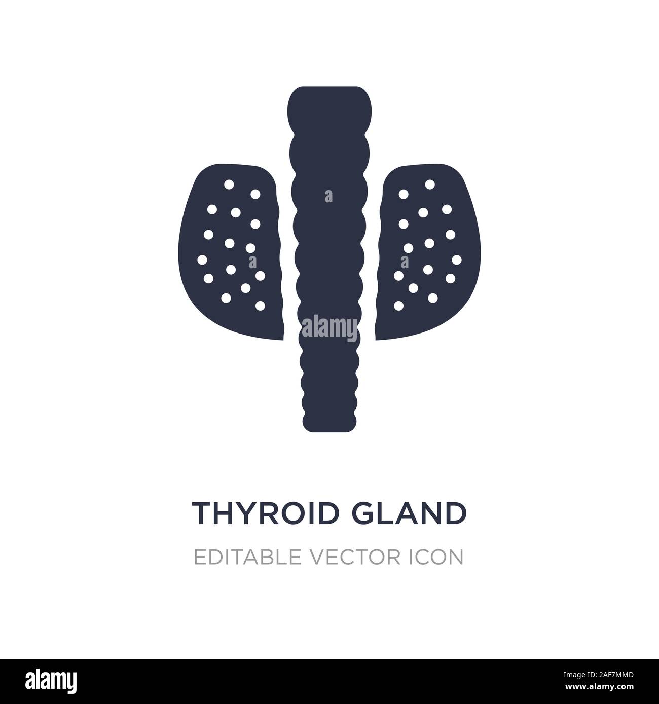 thyroid gland icon on white background. Simple element illustration ...