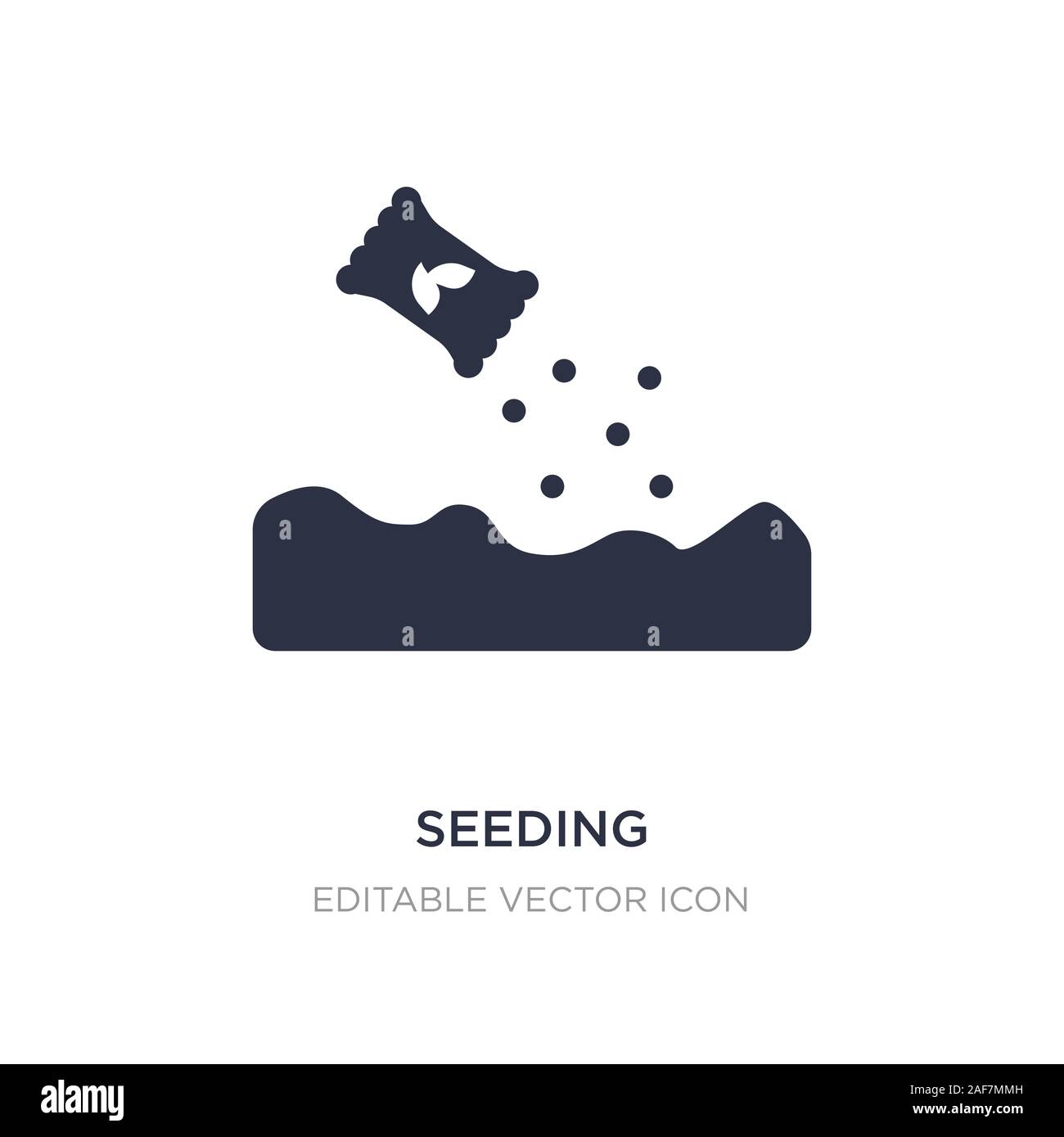 seeding icon on white background. Simple element illustration from ...