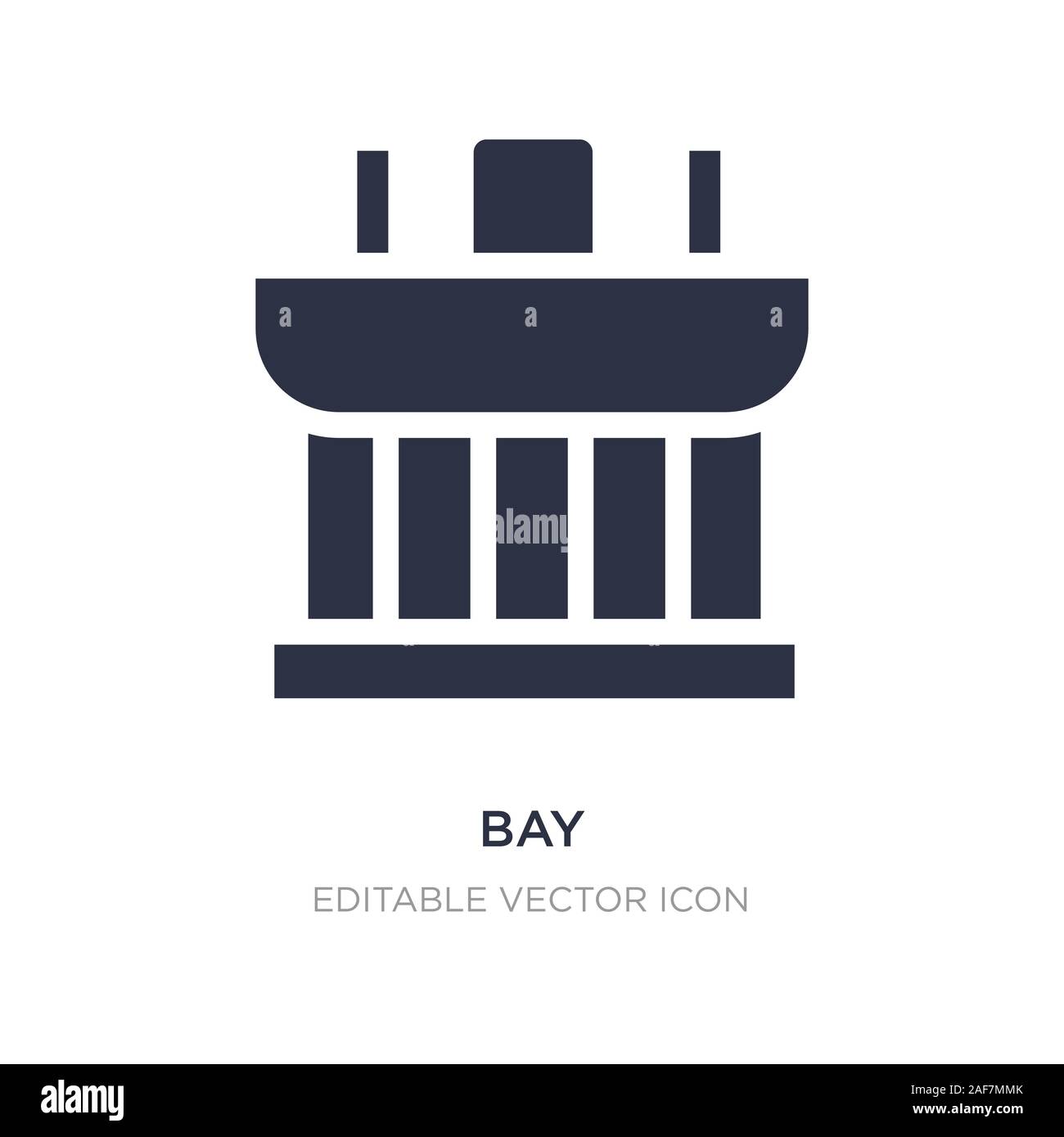 bay icon on white background. Simple element illustration from ...