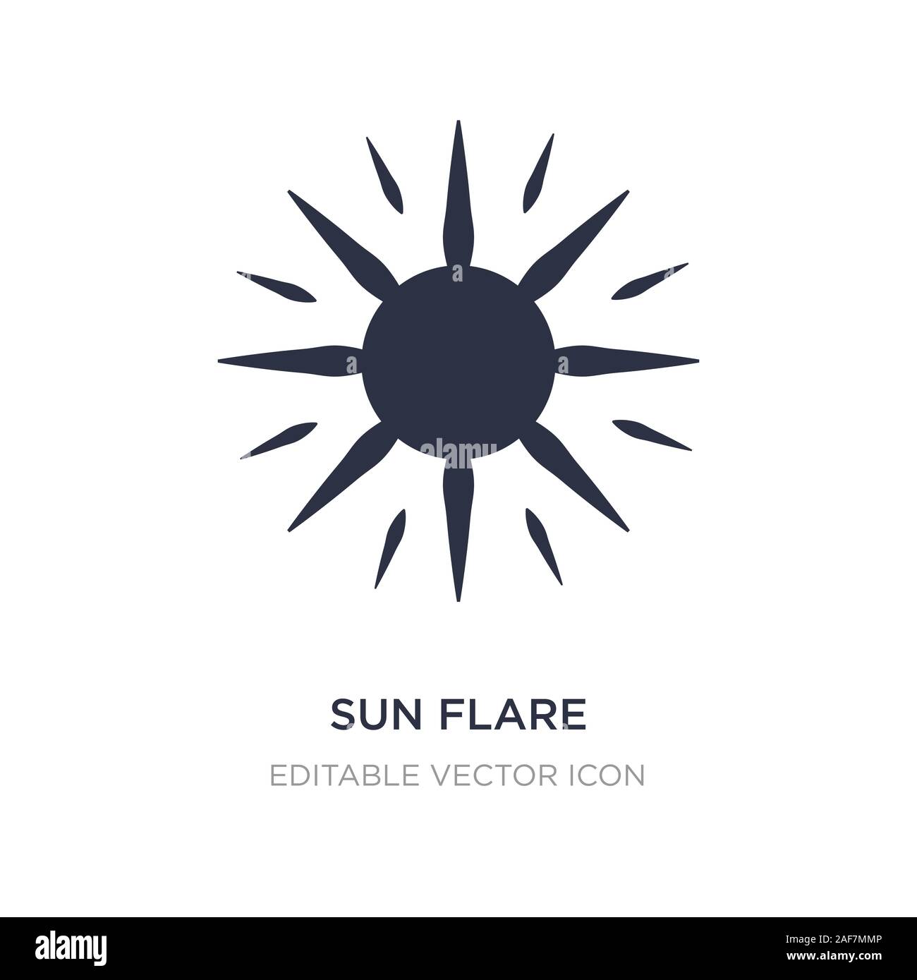sun flare icon on white background. Simple element illustration from ...