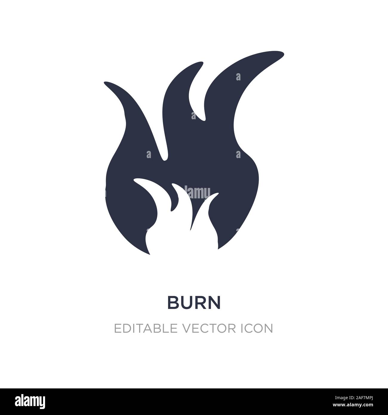burn icon on white background. Simple element illustration from Nature ...