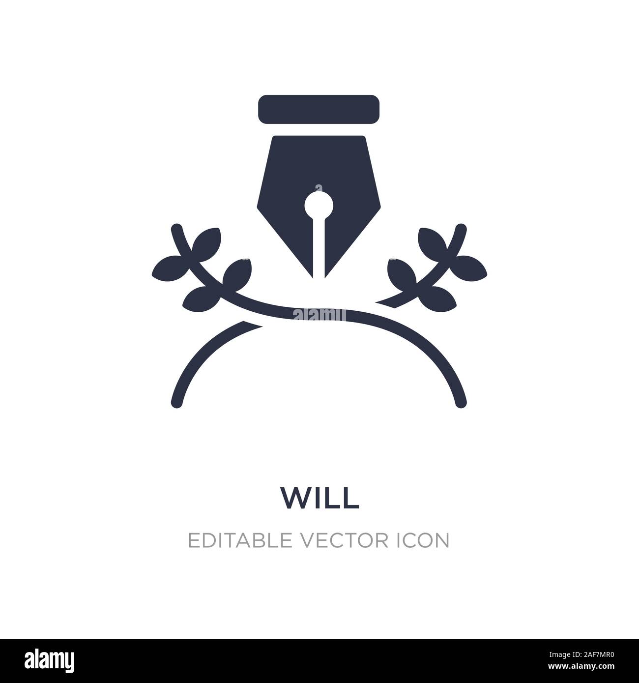 will icon on white background. Simple element illustration from ...