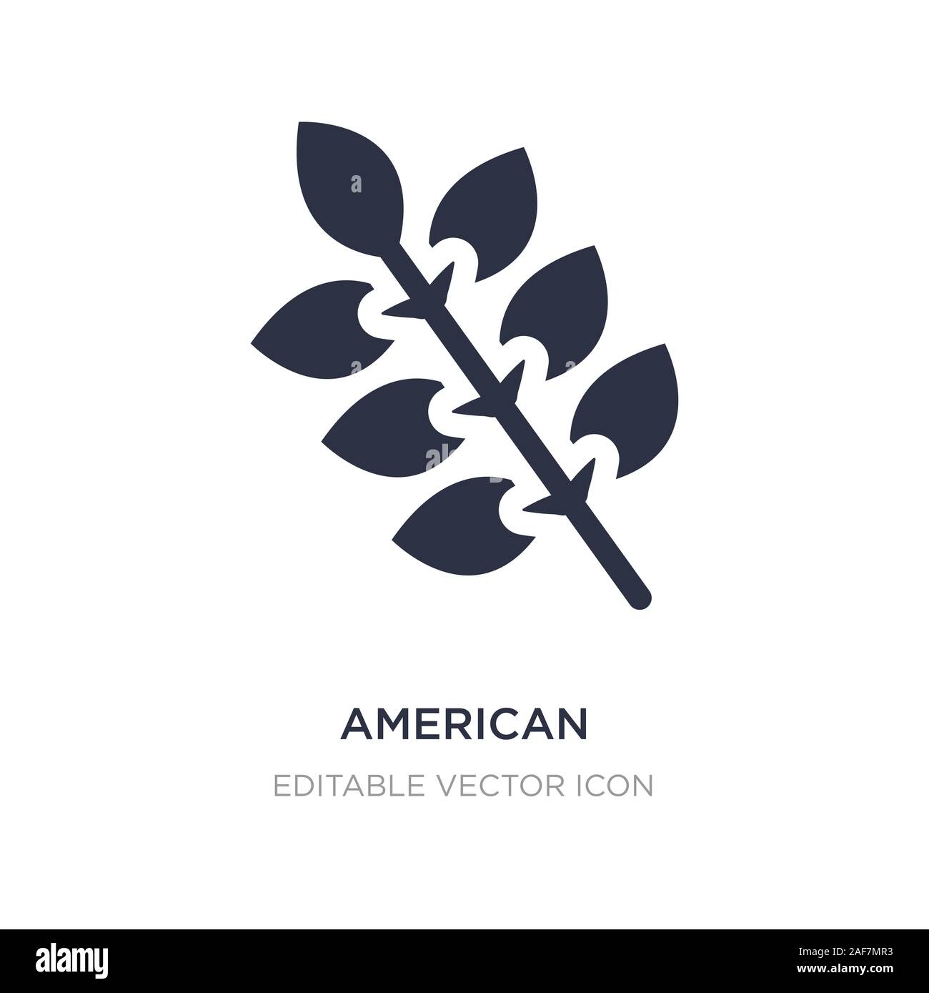 american mountain ash icon on white background. Simple element ...