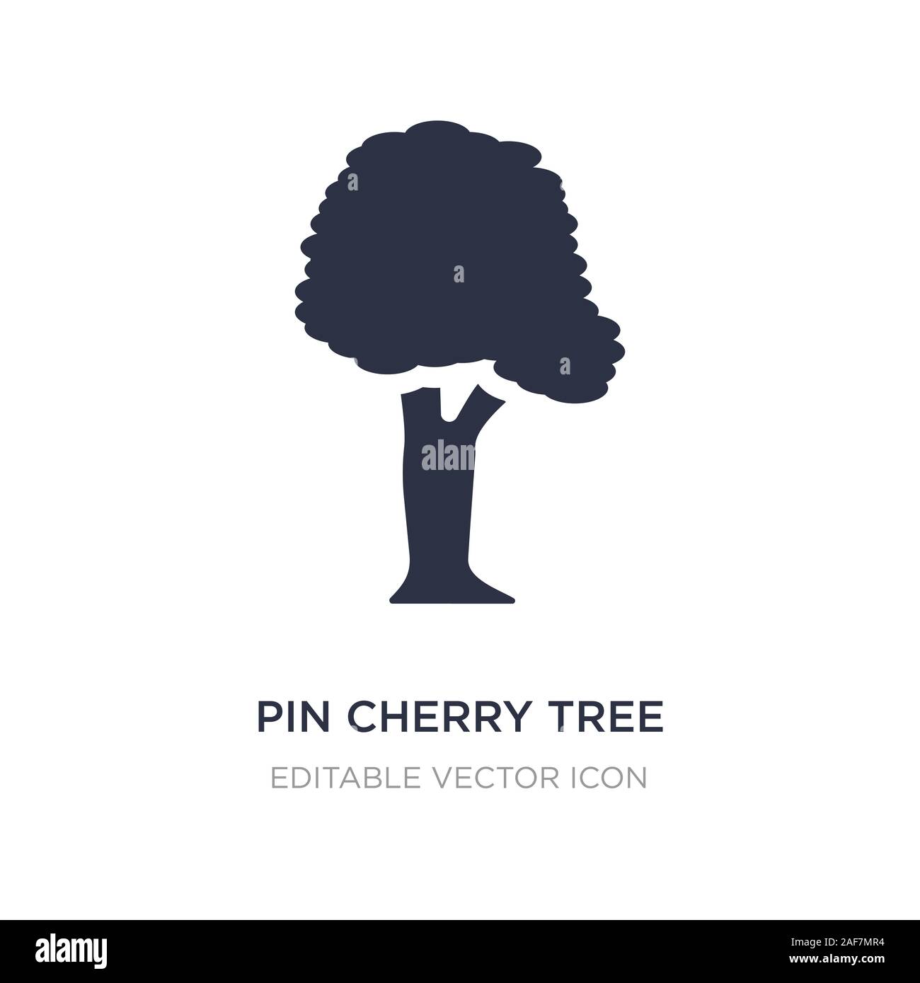 pin cherry tree icon on white background. Simple element illustration ...