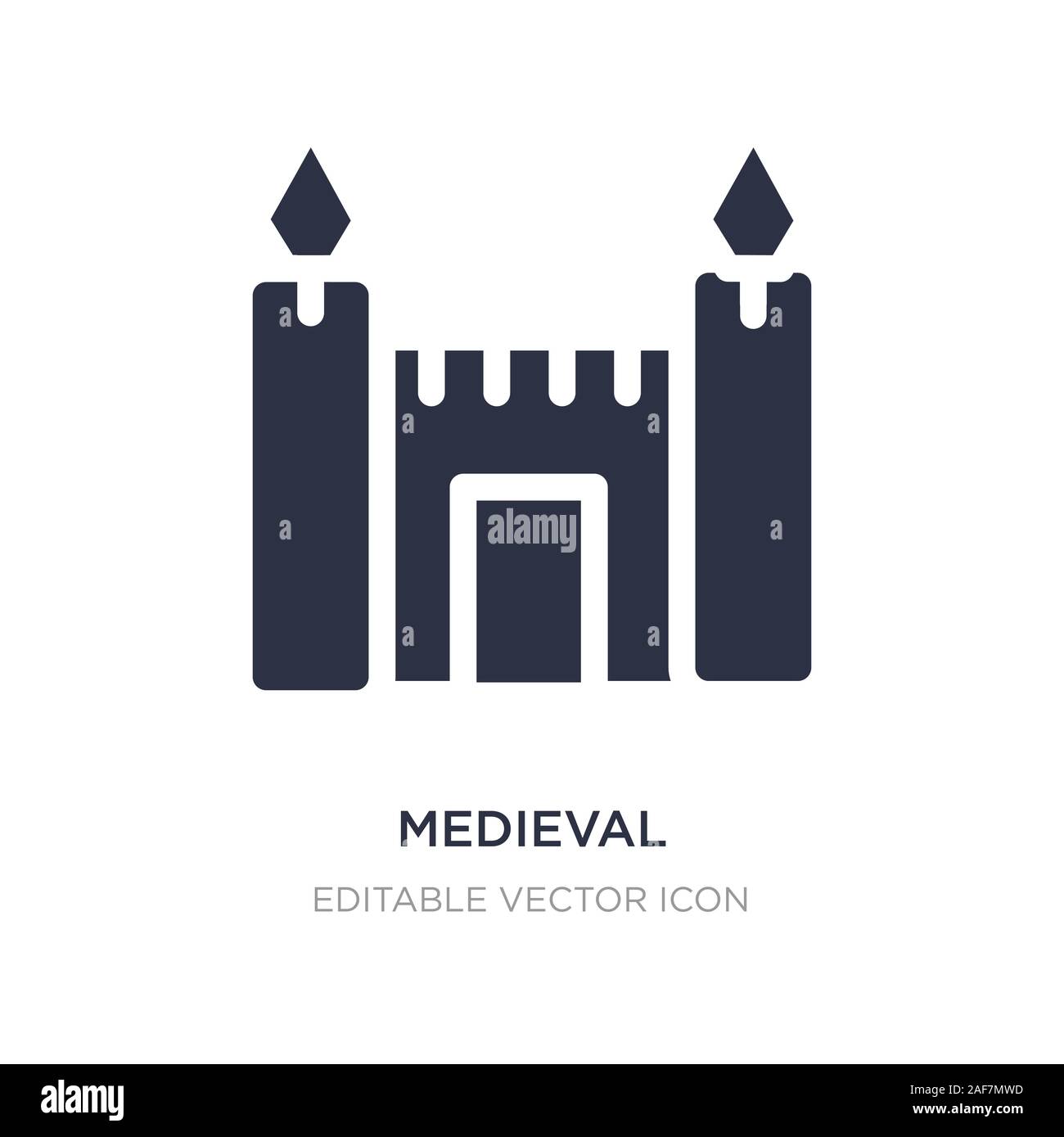 medieval icon on white background. Simple element illustration from ...