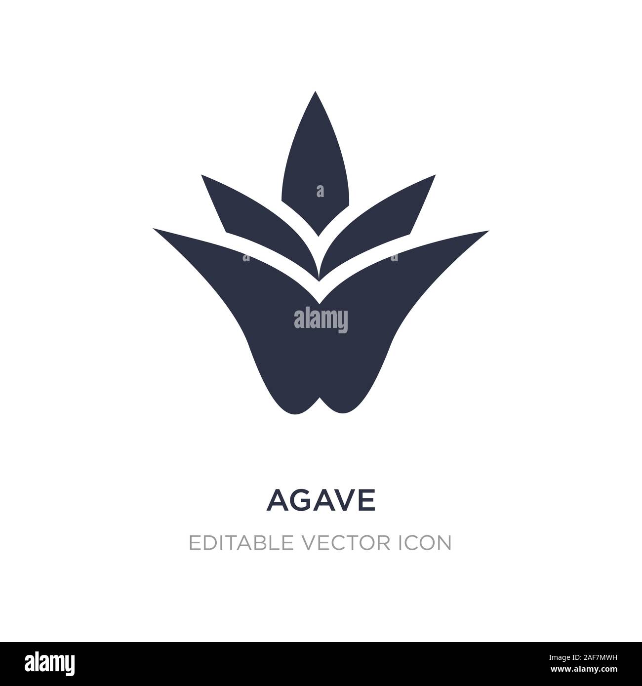 agave icon on white background. Simple element illustration from Nature ...