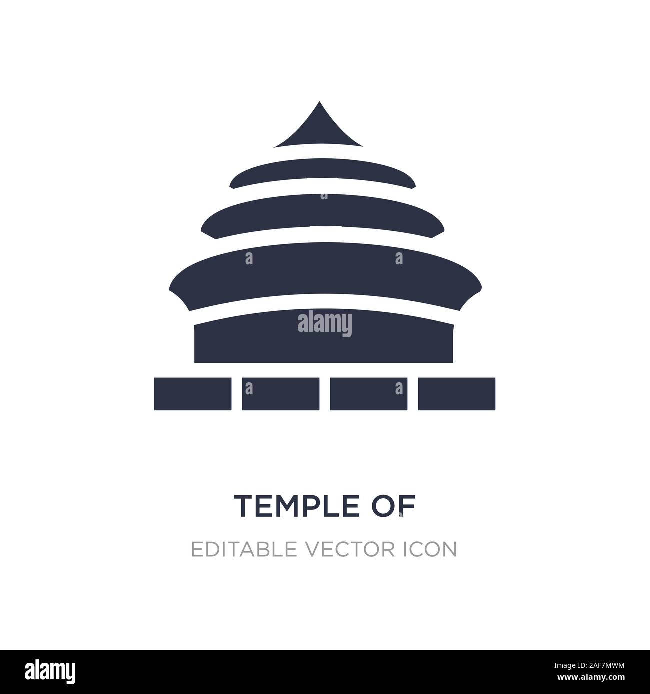 temple of heaven in beijing icon on white background. Simple element ...