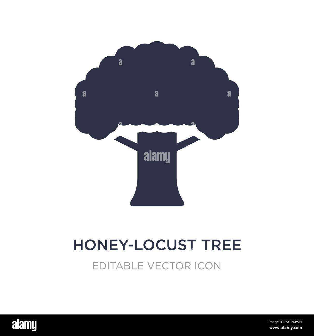 honey-locust tree icon on white background. Simple element illustration ...